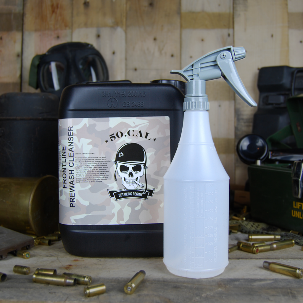 50Cal Detailing Frontline Heavy Duty Valeting Prewash 5L & Spray Bottle